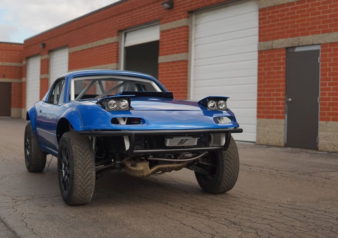 Someone Made an AWD Rally Miata With a Subaru Drivetrain