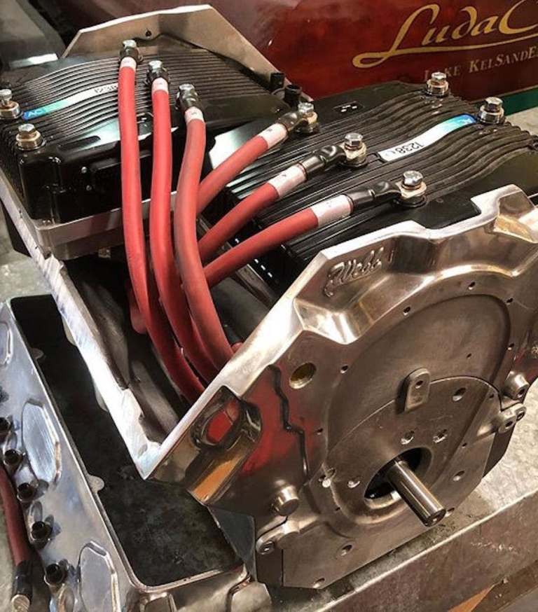 Hot Rod Builder Hiding Electric Motor in Hollowed out V8
