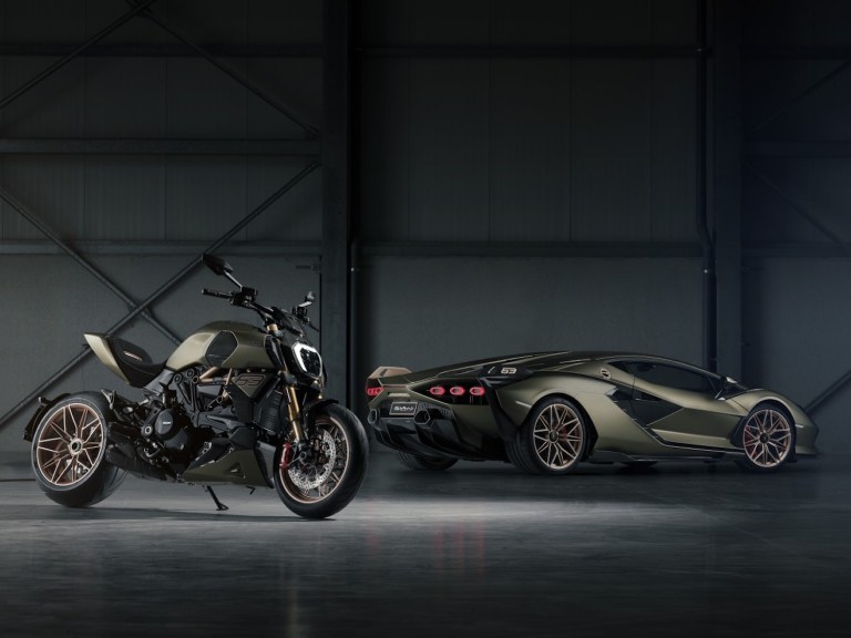 This Lamborghini x Ducati Duo Is a Motoring Dream