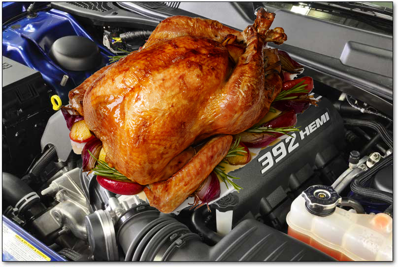 Can You Cook Thanksgiving Dinner in a Car’s Engine Bay?