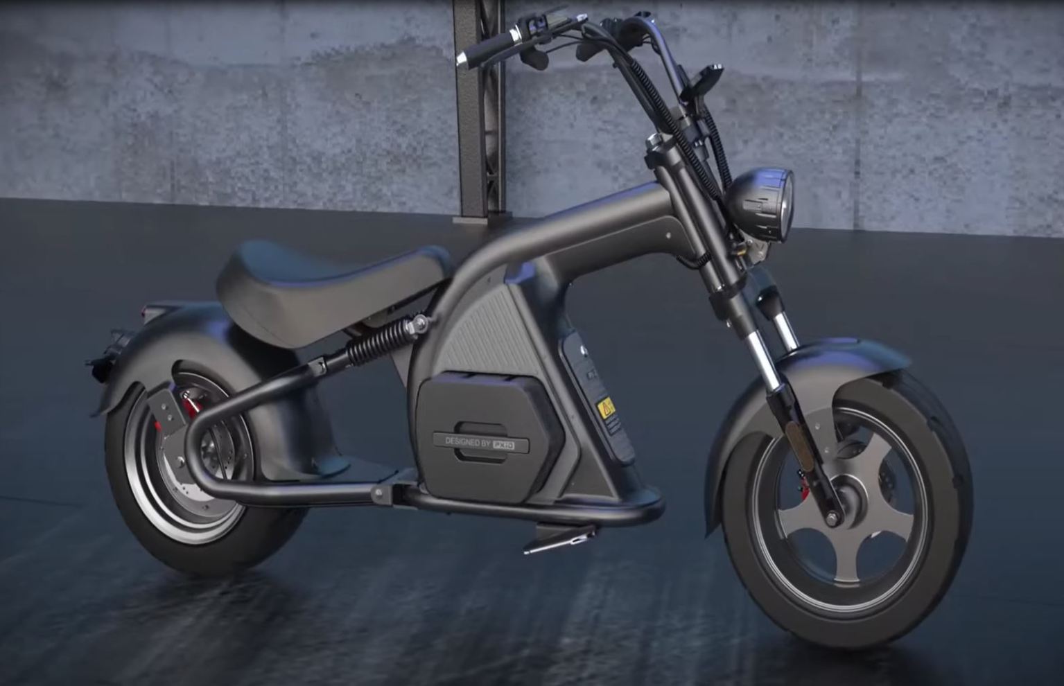 An Electric Scooter With a Born To Be Wild Chopper Aesthetic Is ...
