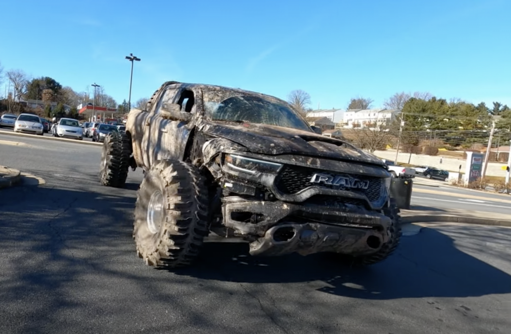 Broken 2021 Ram 1500 TRX With 44-Inch Tires Returns to the Dealership ...
