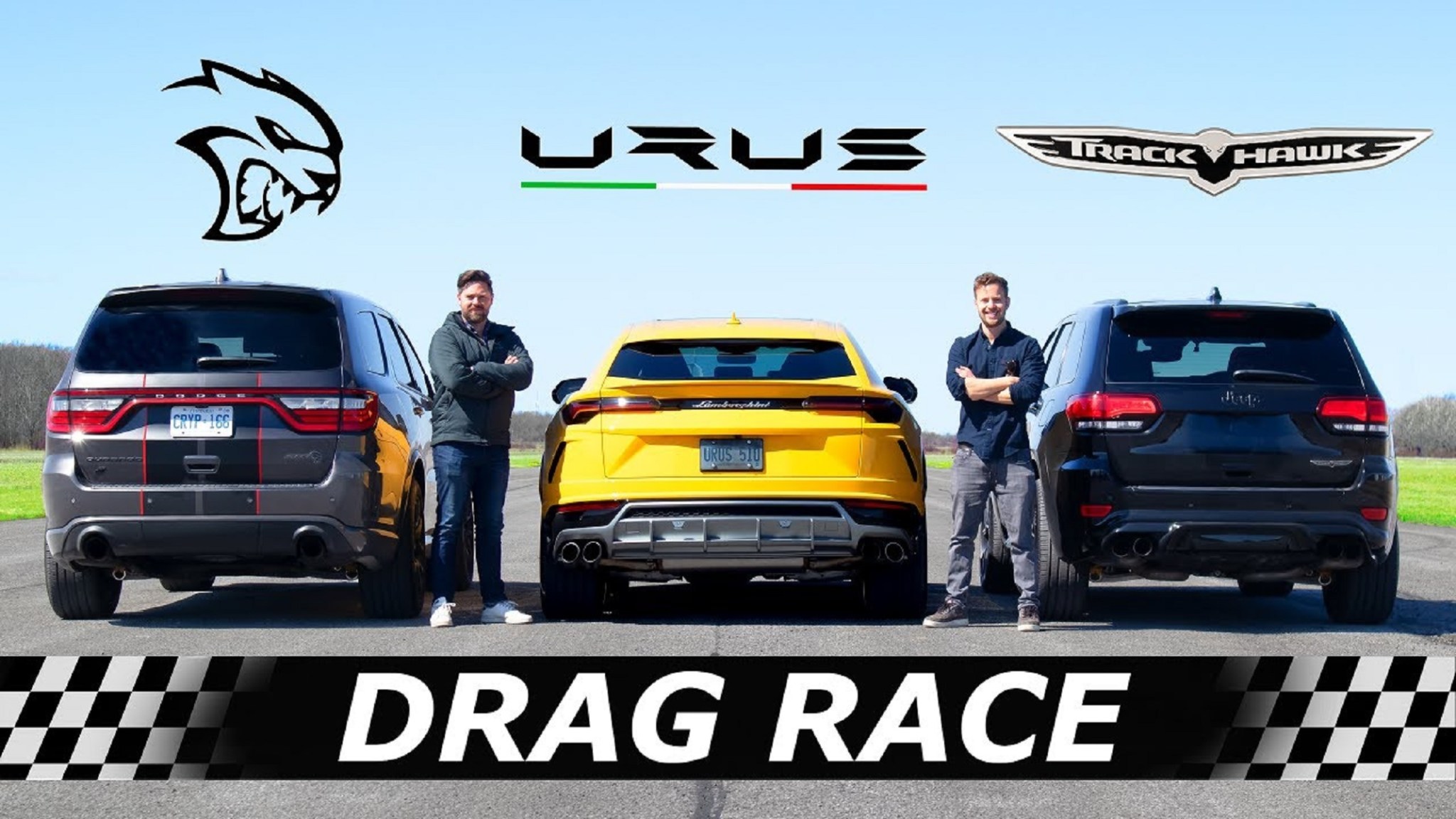 Super SUV Showdown: Durango Hellcat vs. Urus vs. Trackhawk