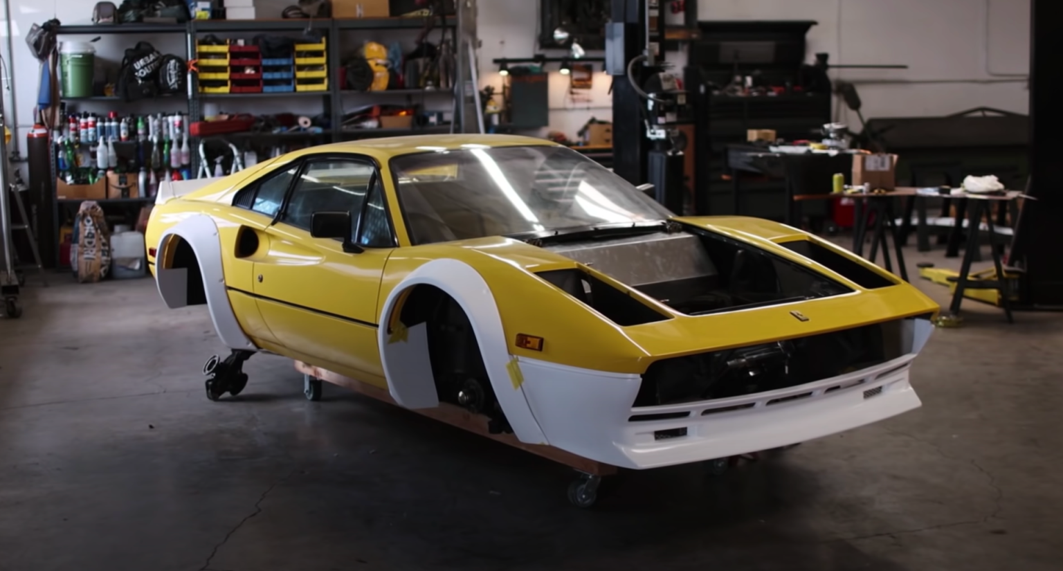 Honda-Swapped Ferrari 308 Time Attack Car Gets Liberty Walk Widebody Kit