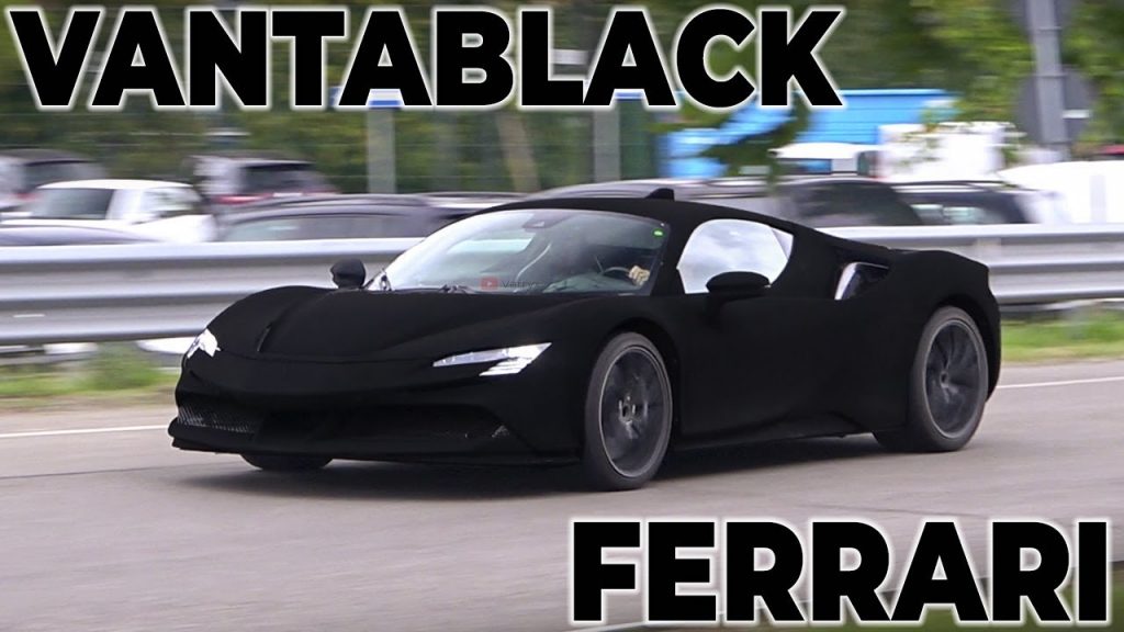 You Can Look at the Vantablack Ferrari SF90 Stradale But Nothing Looks ...