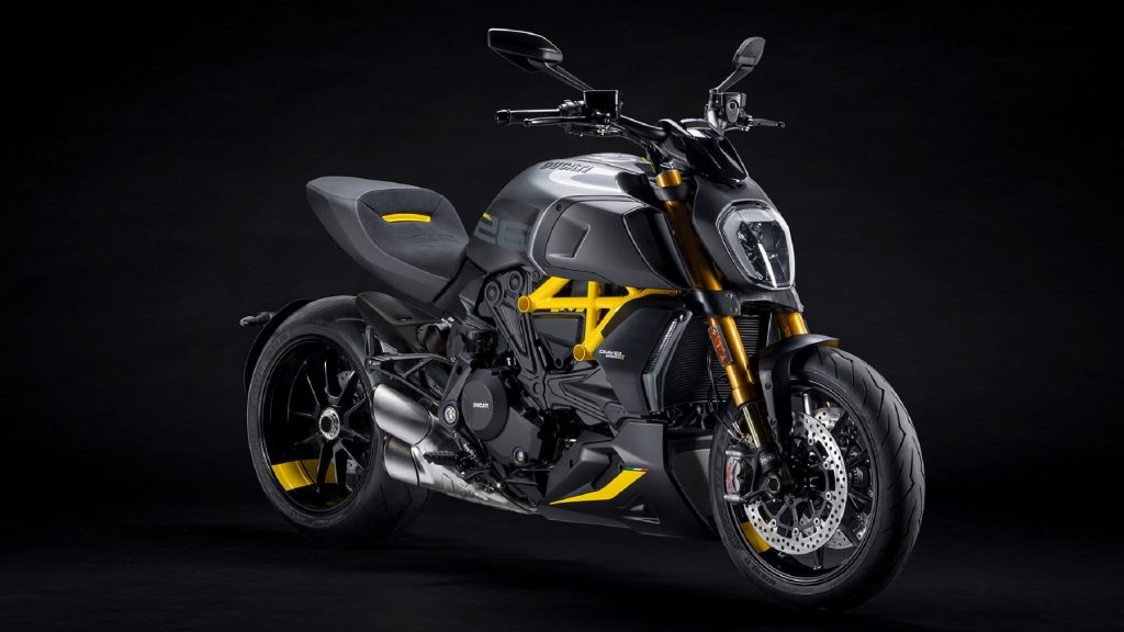 The 2022 Ducati Diavel 1260 S Goes Black and Yellow--Er, Steel