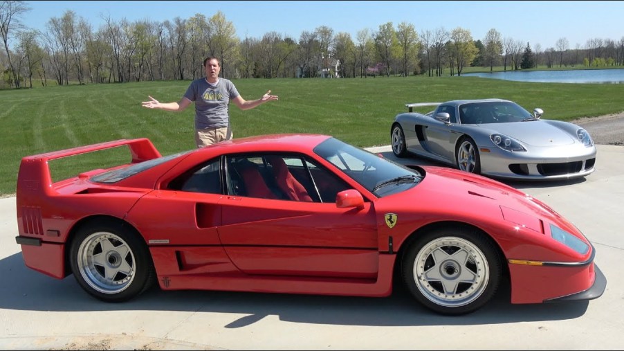 It's Ferrari F40 vs. Porsche Carrera GT in a $1 Million Supercar Showdown