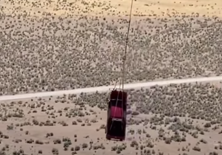 Watch: What Happens When You Drop a Toyota Truck From 10,000 Ft.
