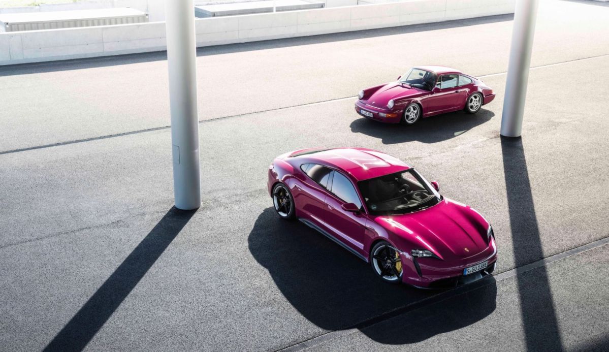 Check Out Porsche's New Hot Pink Taycan