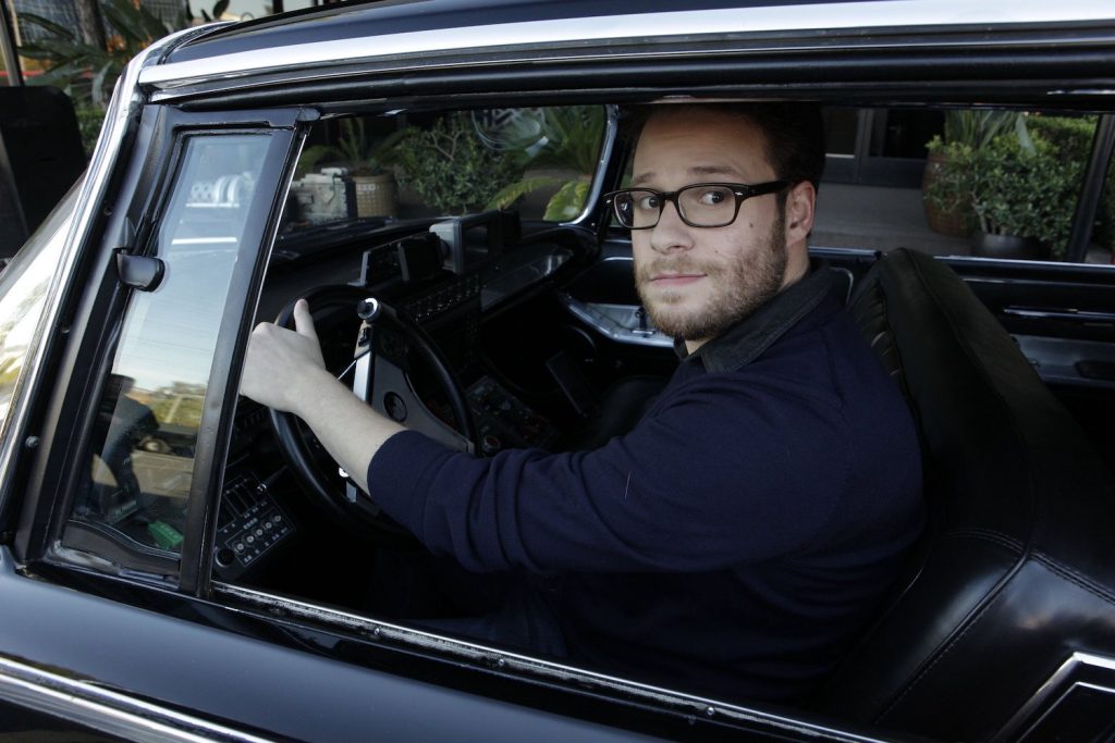 See The 'Crazy' Movie Car Jerry Seinfeld Takes Seth Rogen For Coffee In