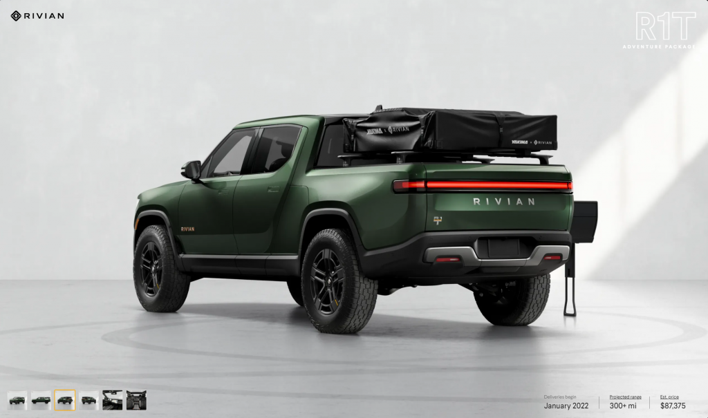 Rivian Configurator: Build Your Own R1T Electric Truck