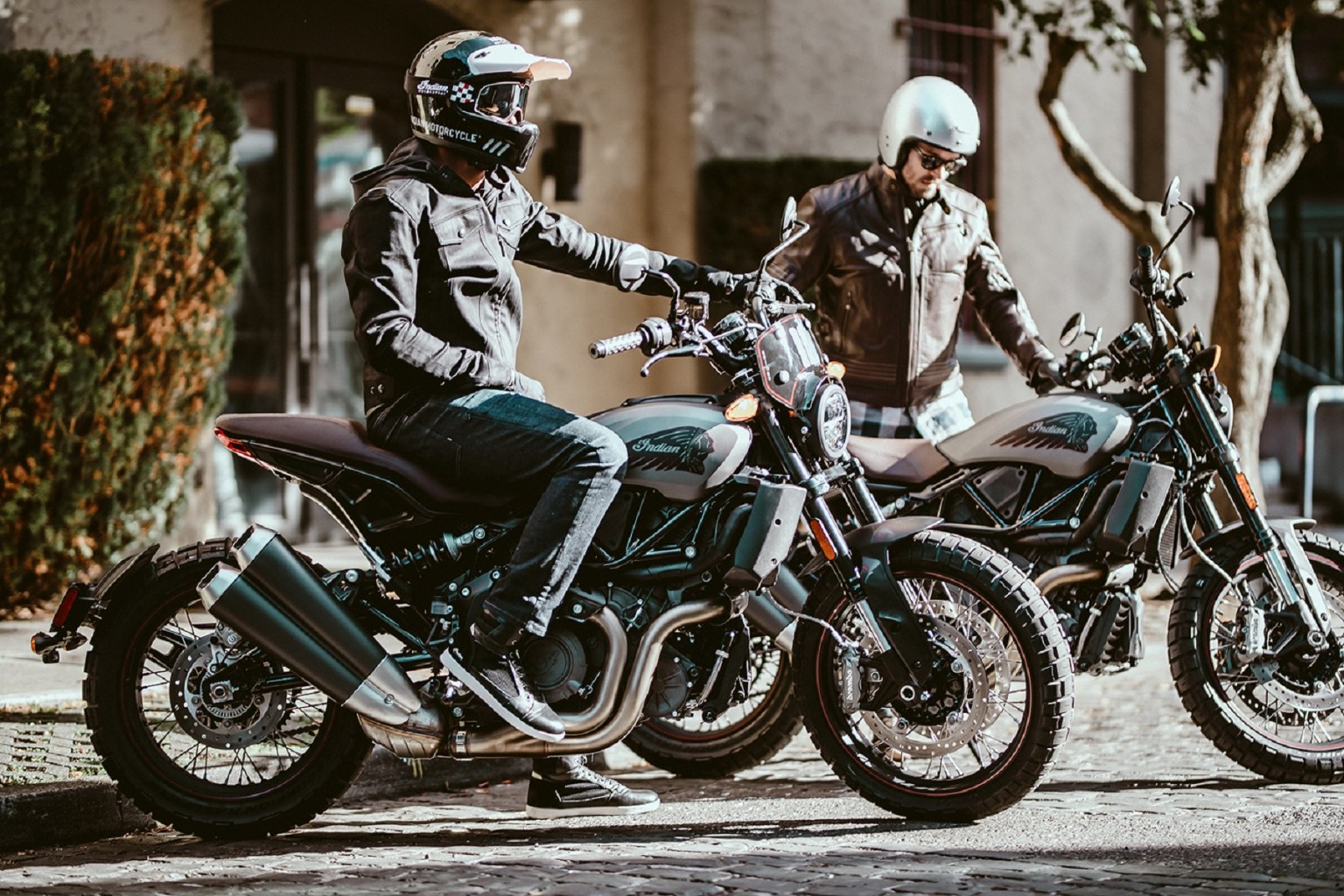 This Custom Indian FTR 1200 S Scrambles for Adventures