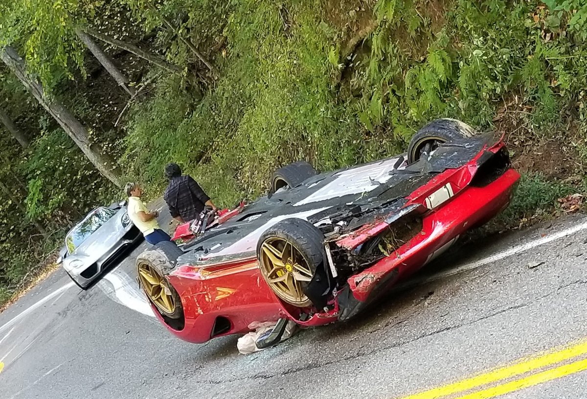 Why is This Ferrari 488 Pista Laying on its Lid?
