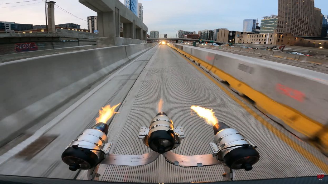 Watch: Someone Strapped 3 Jet Engines to a Tesla