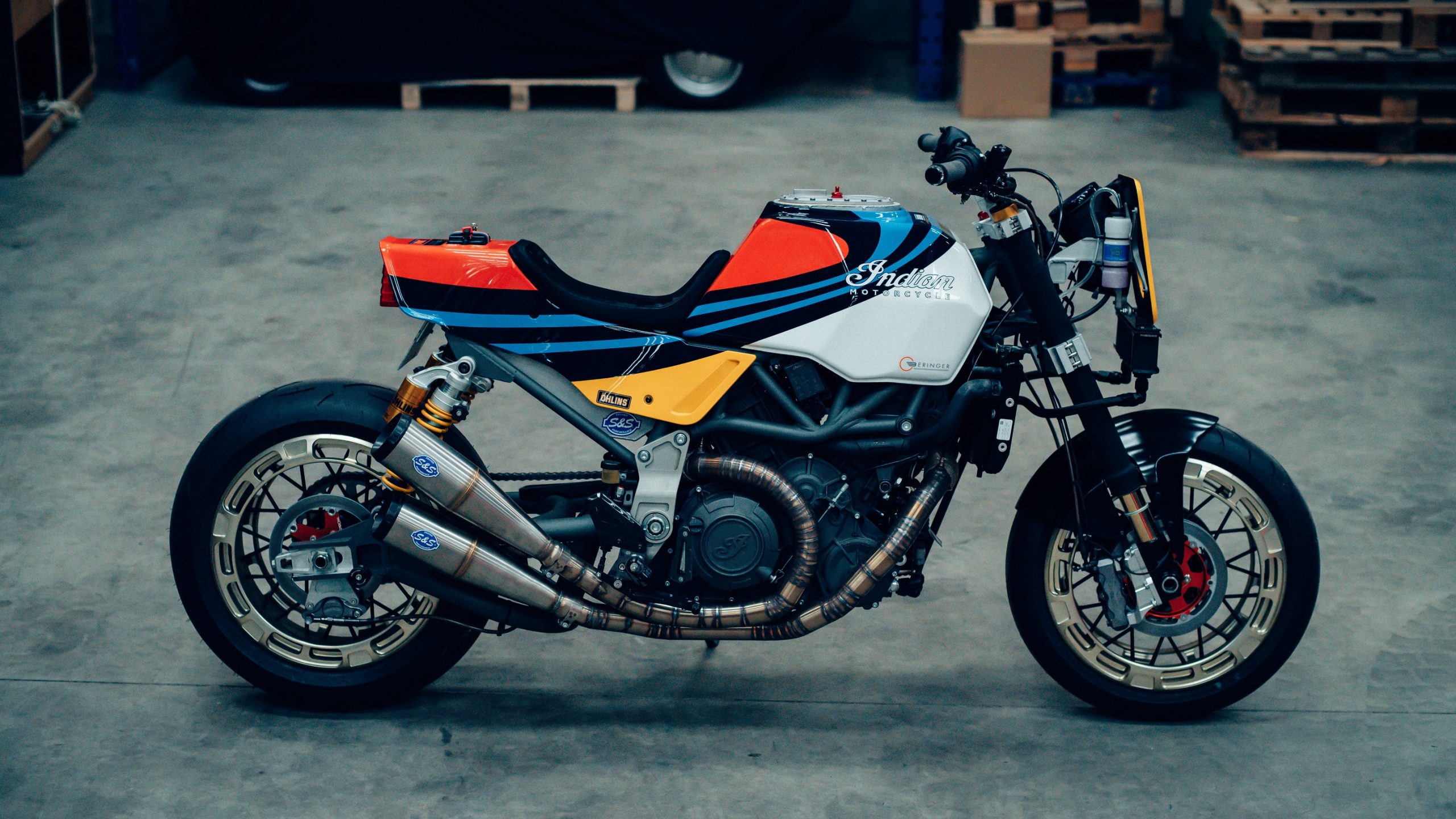 Indian FTR Plays Superbike & AMA Racer in Workhorse Speed Shop's Hands