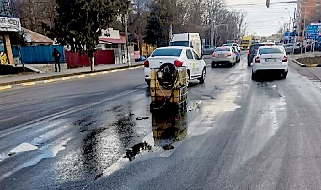 Fuel Hoarder Spills $1,800 Worth of Gas Onto the Street