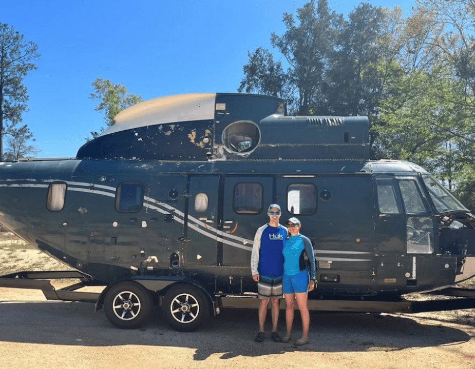 'Helicamper' Retired Helicopter Turned Into a Camper
