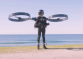 Electric Backpack Helicopter Flies With Self-Leveling