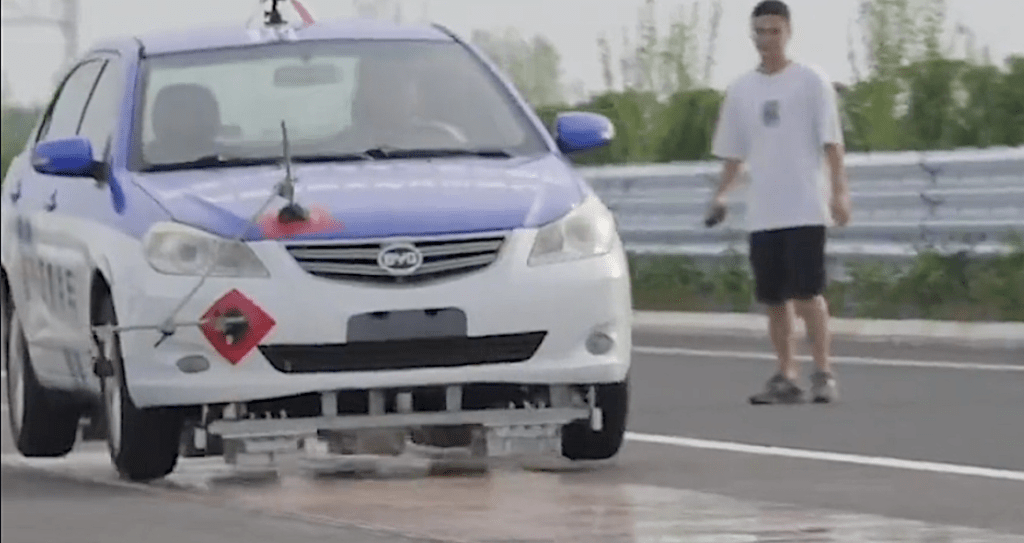 Watch: Modified Cars Floating Traveling On Maglev Track