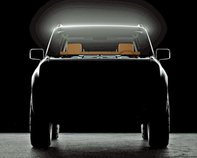 Teaser Shot of the Scout EV: A Little Tells A Lot