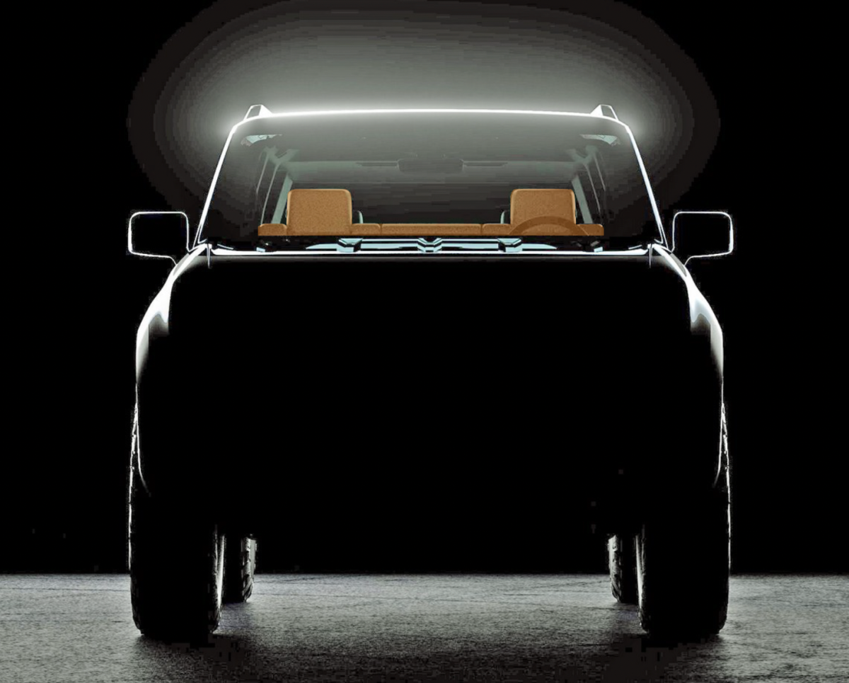 Teaser Shot of the Scout EV: A Little Tells A Lot