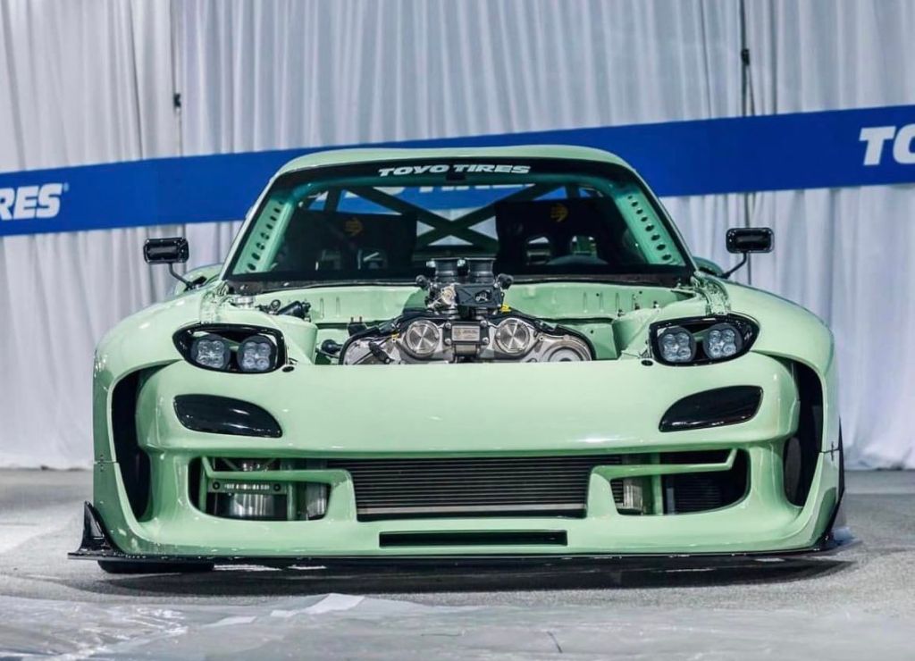 A Pagani V12-Powered Mazda RX-7 Because Why Not?