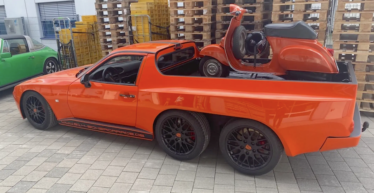 Want a Unique Pickup Truck? Buy This Porsche 944 Six-Wheel Ute