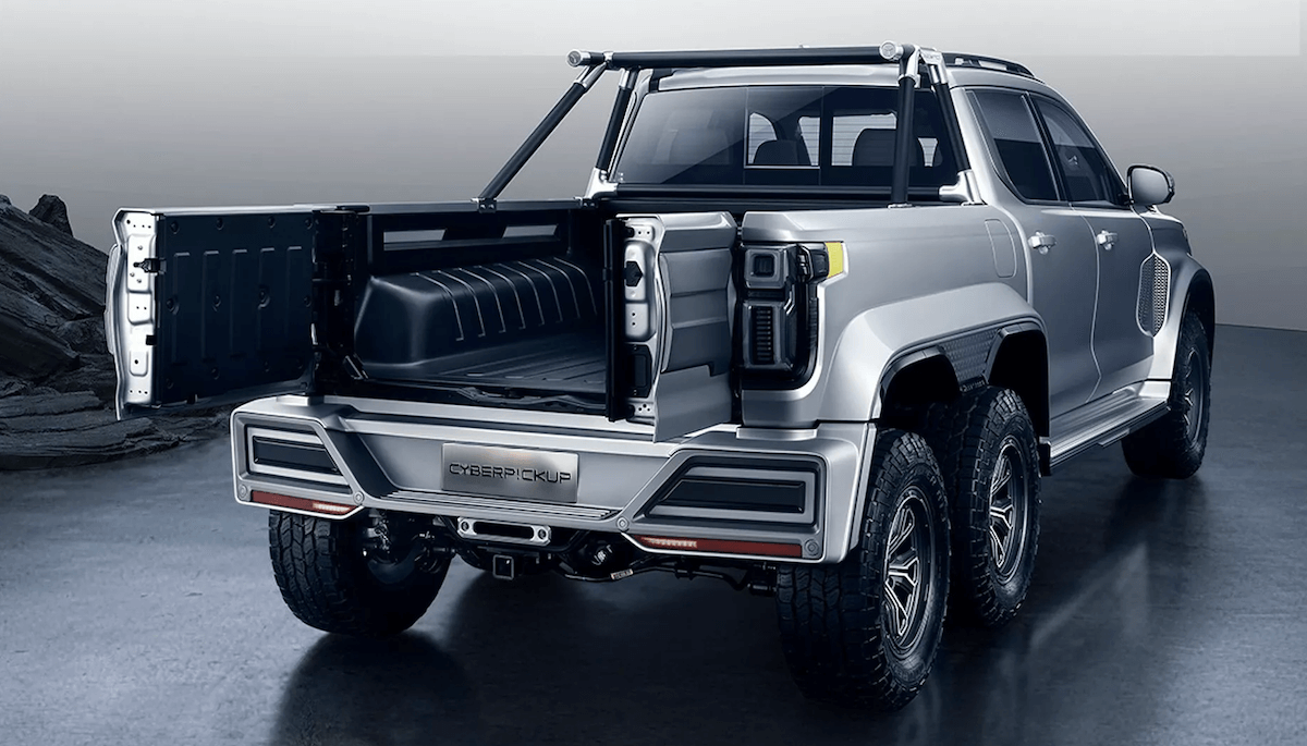 Pre-Production 6x6 'CyberP!ckup' Takes On Tesla Cybertruck - MotorBiscuit