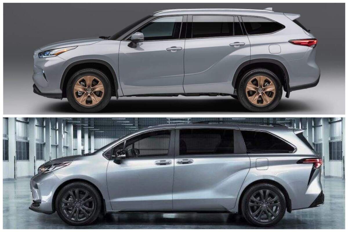 2023 Toyota Highlander Hybrid vs. 2023 Toyota Sienna: Hybrid Family ...