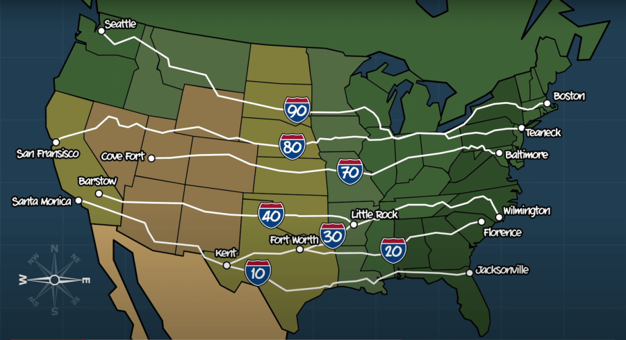 This Simple Map of the Interstate Highway System Is Blowing People’s Minds