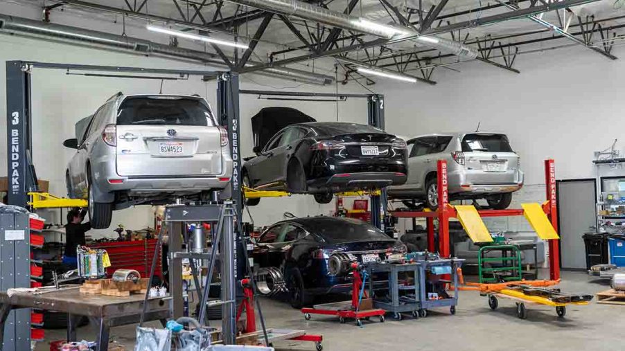 This Is What An Electric Car Repair Shop Looks Like | MotorBiscuit ...