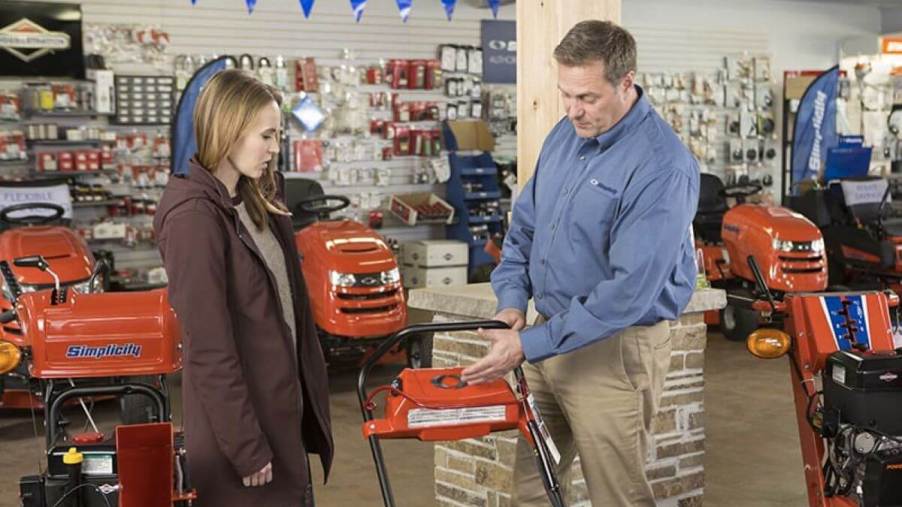 1 Luxury Lawn Mower of the 1950s Doubled as a Golf Cart and Snowplow