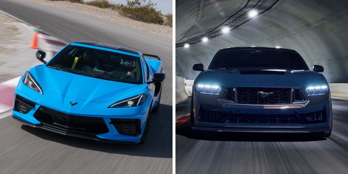 2024 Chevy Corvette Stingray vs. 2024 Ford Mustang Dark Horse: What's ...