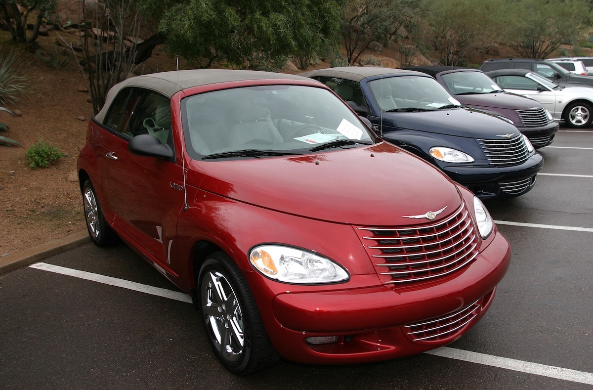 A Fleet of Red PT Cruisers Outside 1 House Is Horrifying Social Media