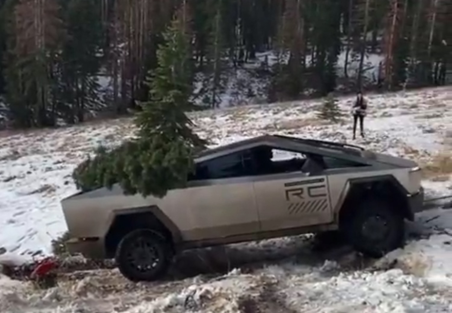 Naughty or Nice? Super Duty Saves Tesla Cybertruck Struggling to Get ...