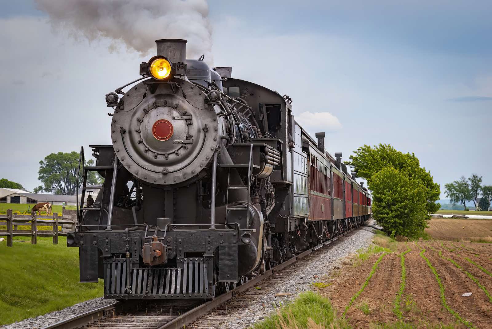 Hobbyists Restore and Run Steam Locomotive--For 1st Ride in 44 Years