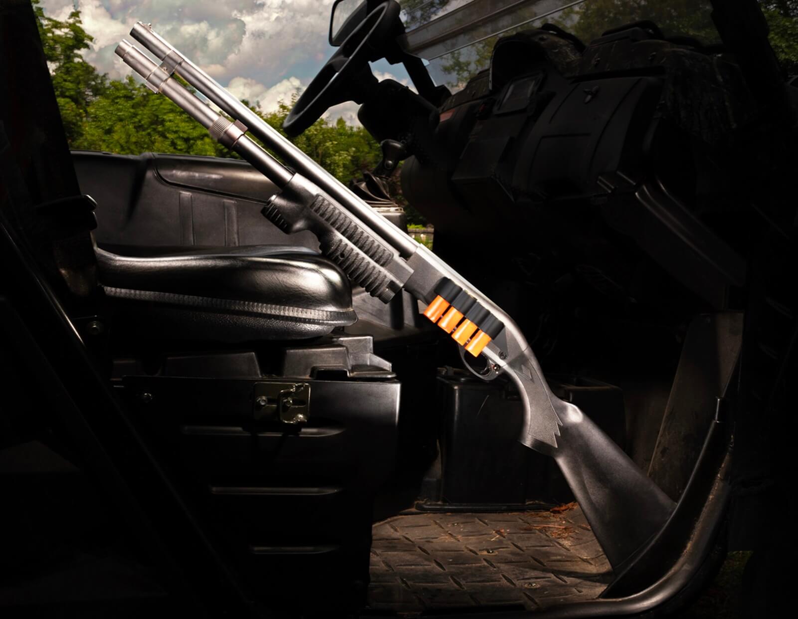 Can you keep a shotgun in a car?