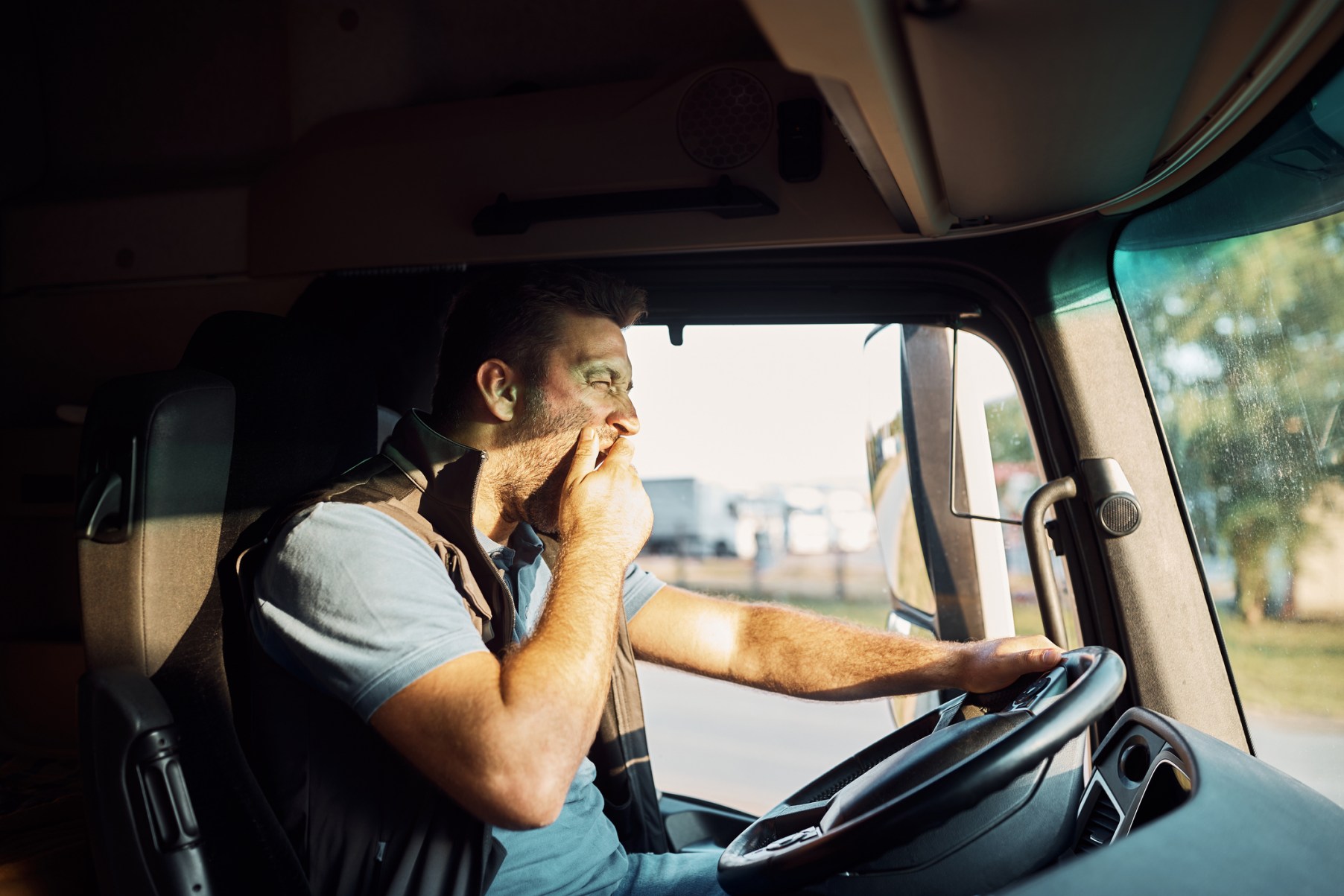 Trucker falls asleep while driving and wakes up to disaster in New York