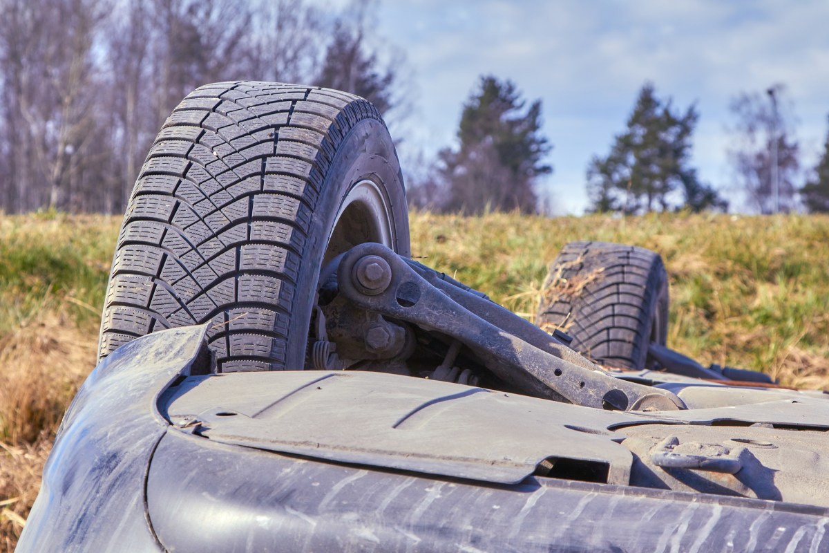A tire flew off an SUV on California highway, causing chaos