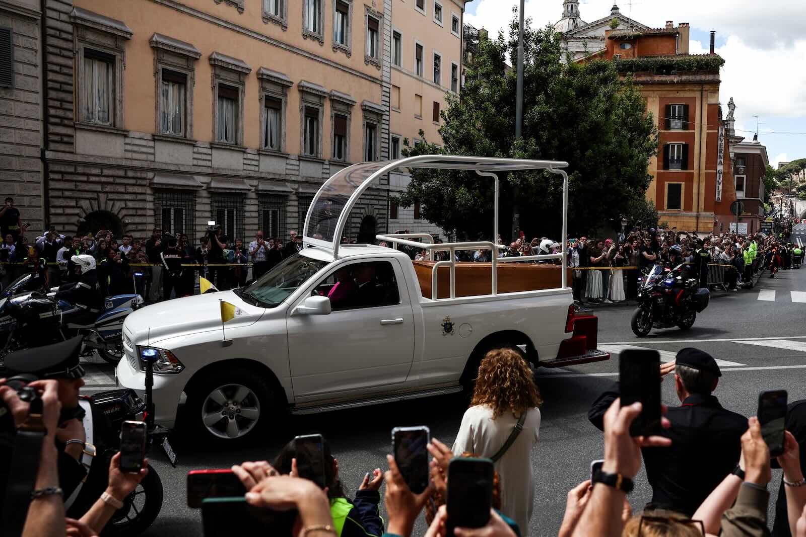 Francis’ final Popemobile was a 2016 Ram 1500 from Mexico