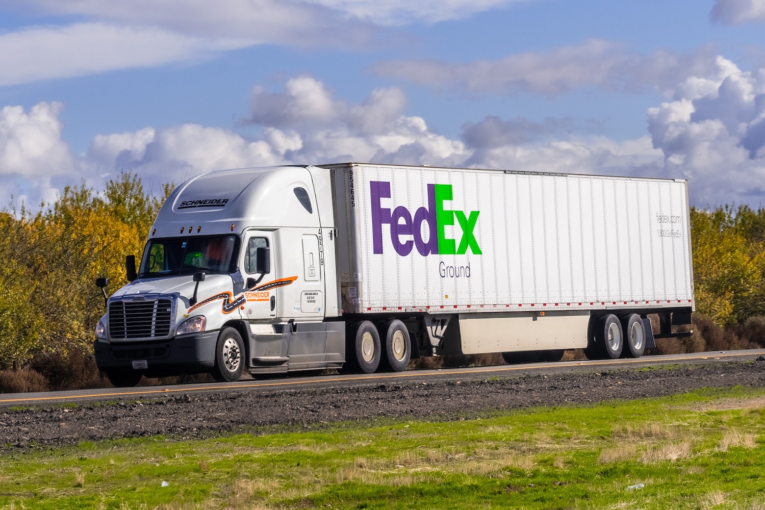 Over 100 packages destroyed as flaming FedEx truck flips off NC highway