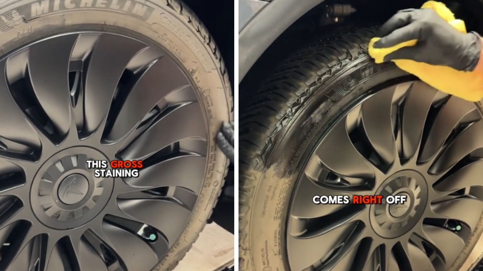 Dealing with gross staining? Easy pro tip to getting faded tires ...
