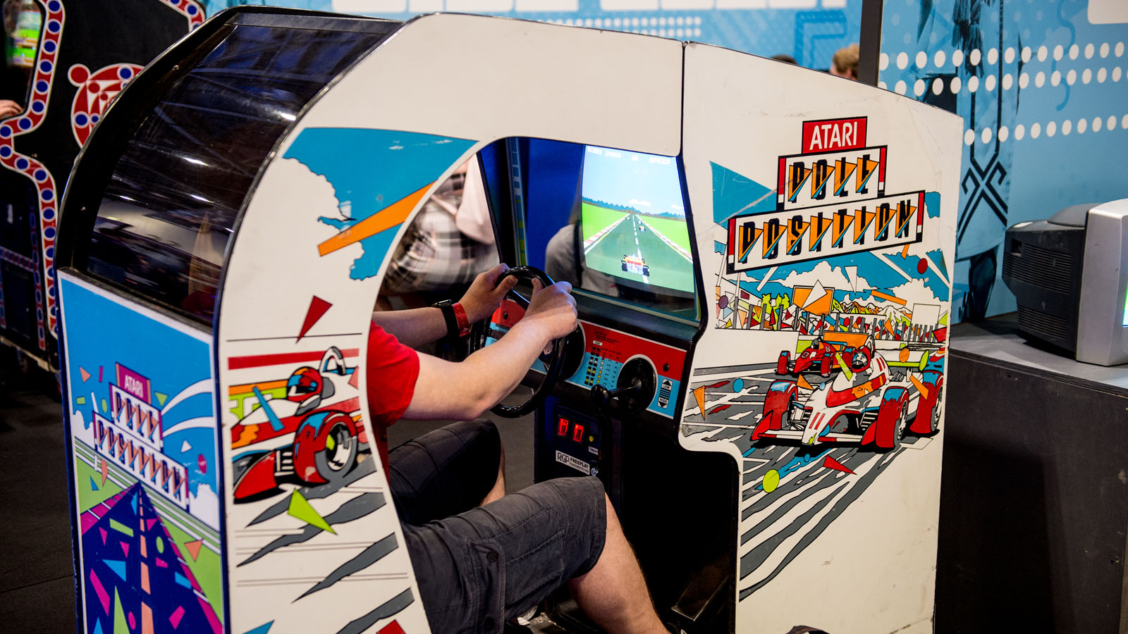Clean Atari Pole Position Arcade Game Cabinet up for Auction