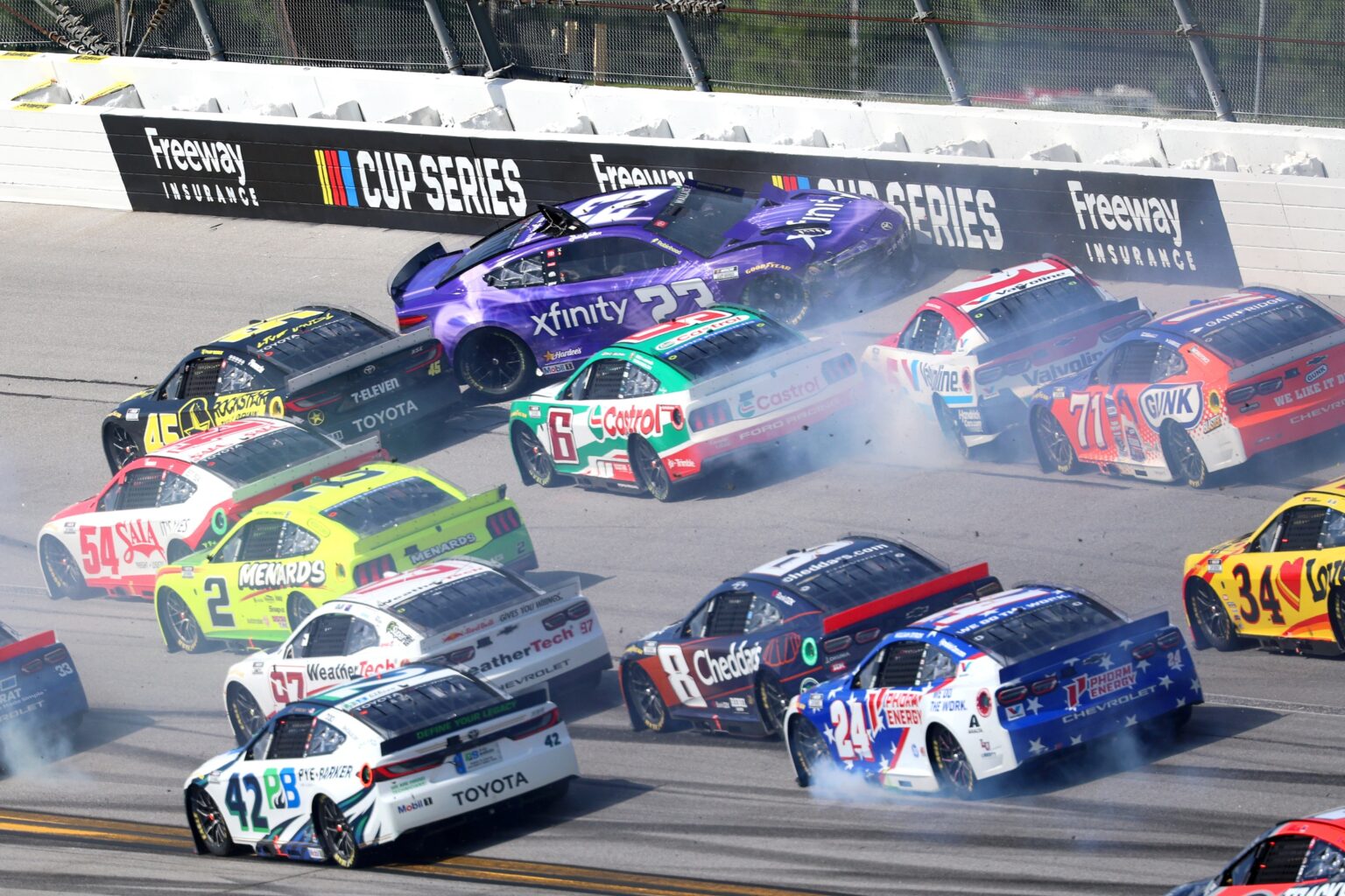 Bubba Wallace Points to Driver Responsible for Massive NASCAR Crash at ...