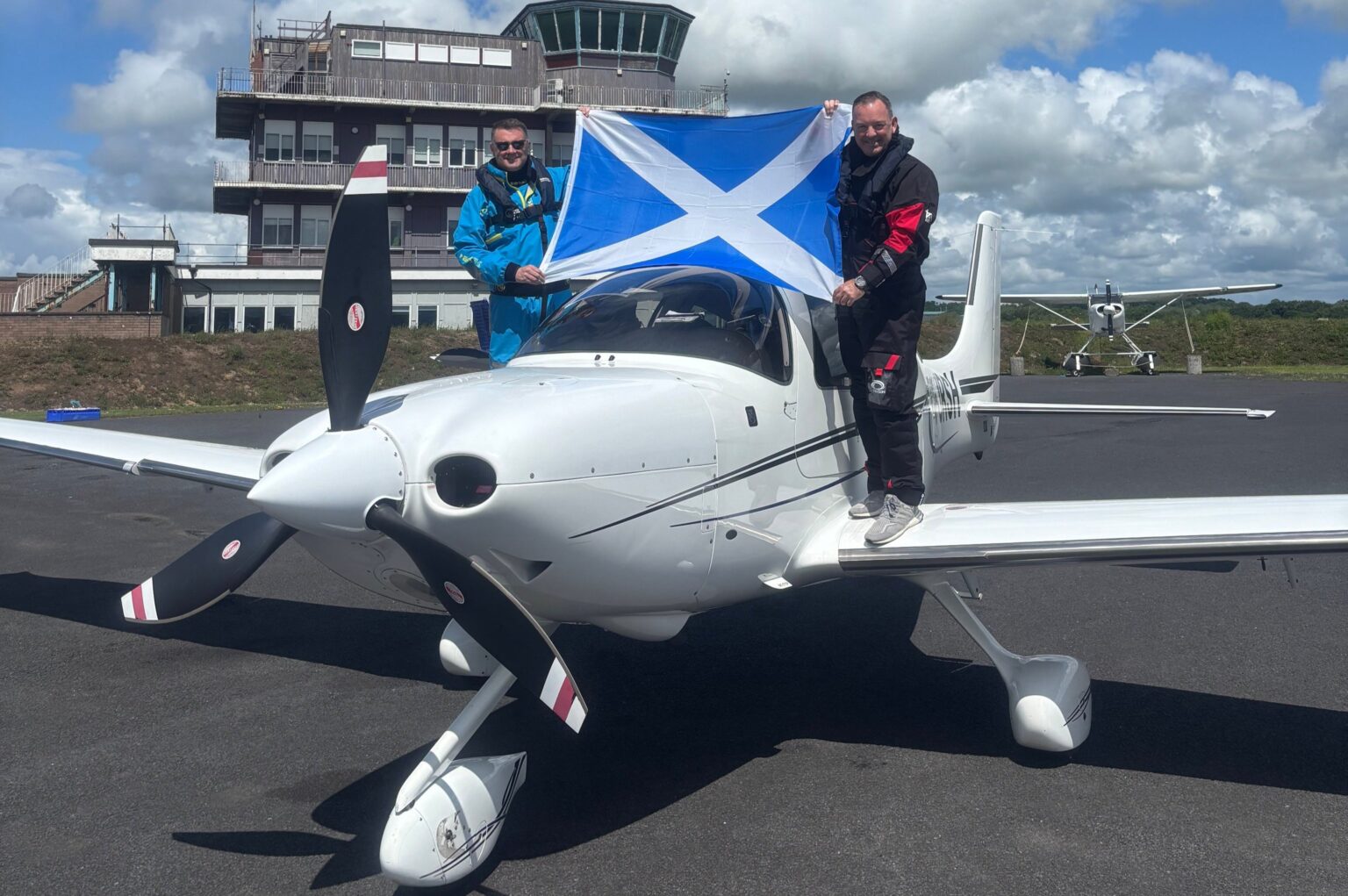These Scottish Fans Flew 22 Hours in a Tiny Single-Engine Plane for the ...