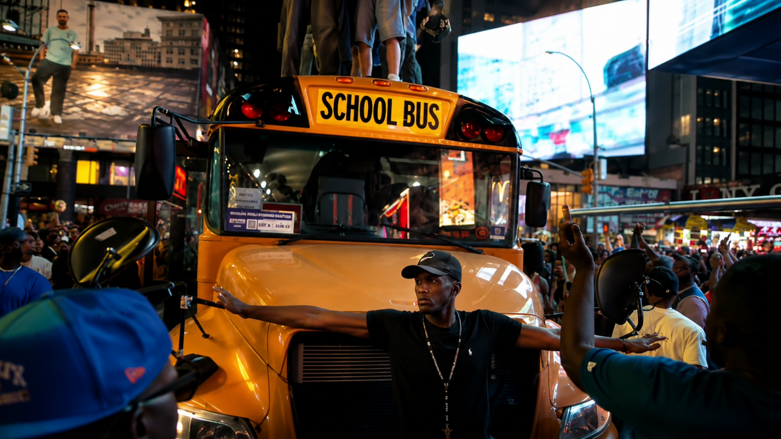 NYC School Bus Driver Pleads With Knicks Celebration Mob: "Y'all F-ing ...